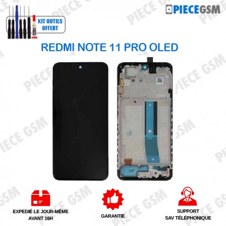 Ecran + frame pour Xiaomi Redmi Note 11 pro 4g / 5g Oled pas cher